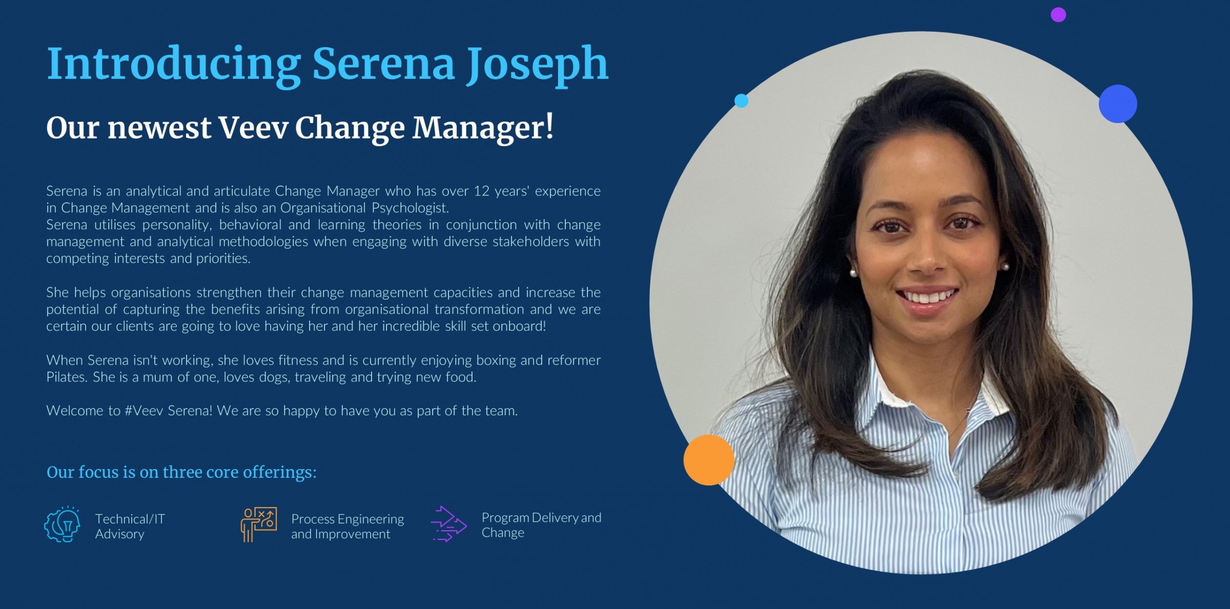 Welcome Serena - Veev Group